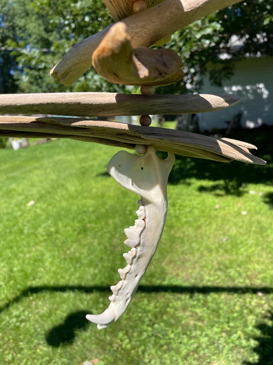 Coyote Bone Driftwood Valhalla Ladder #V0150: 35 Inch Garland W/stone ...
