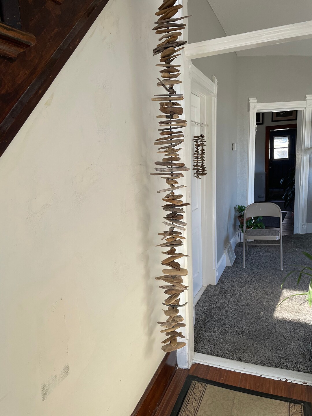 Valhalla Ladders 80 Inch V0199 Stone Beads Housewarming Gift Driftwood ...