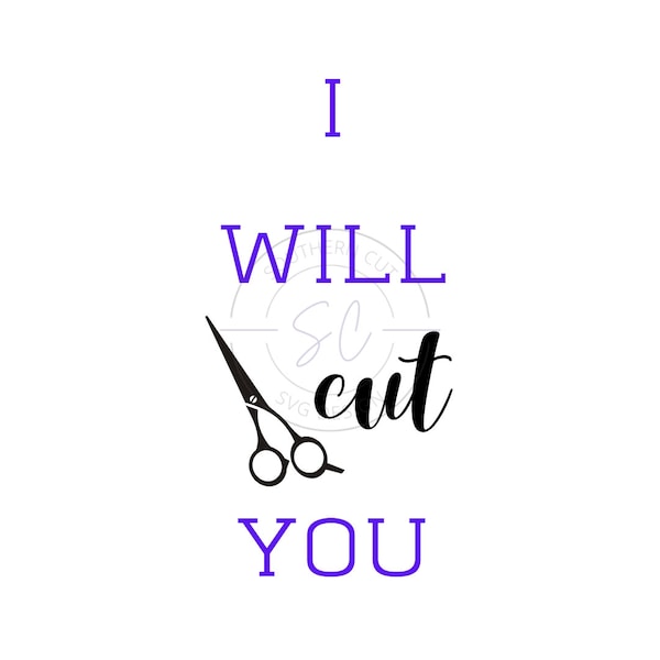 I Will Cut You - Etsy