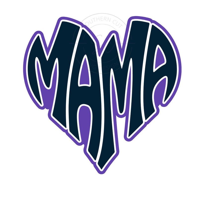 Mama Heart SVG - SVG/PNG Design -mom Svg - Etsy
