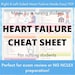 Heart Failure Cheat Sheet for Nursing Students! Made by a Nursing ...