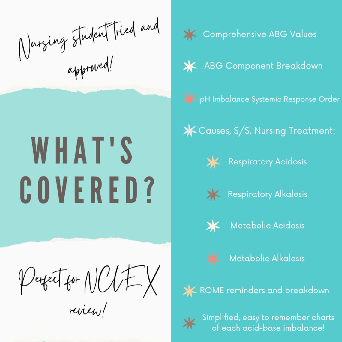 Acid-base Imbalance Cheat Sheet! Made by a Nursing Student FOR Nursing ...