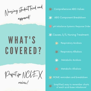 Acid-base Imbalance Cheat Sheet! Made by a Nursing Student FOR Nursing ...