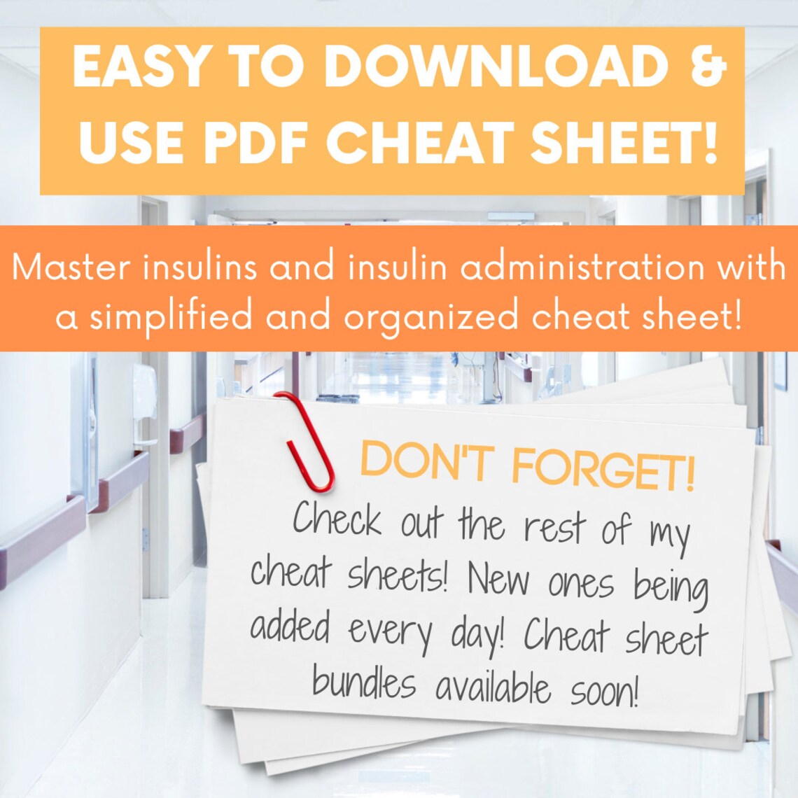Insulin Cheat Sheet for Nursing Students! Made by a Nursing Student! - Etsy