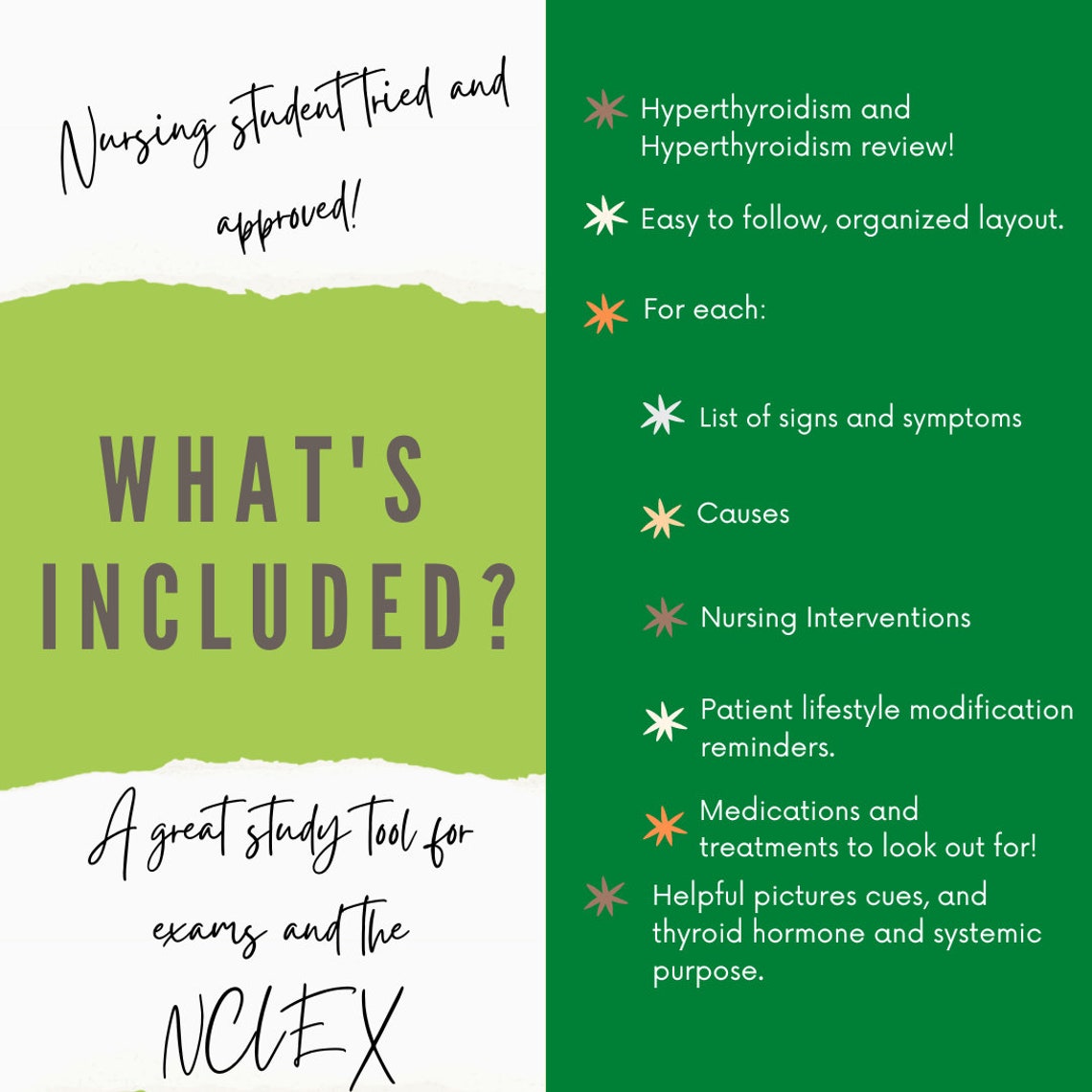 Thyroid Disorders Cheat Sheet for Nursing Students! Made by a Nursing Student! - Etsy