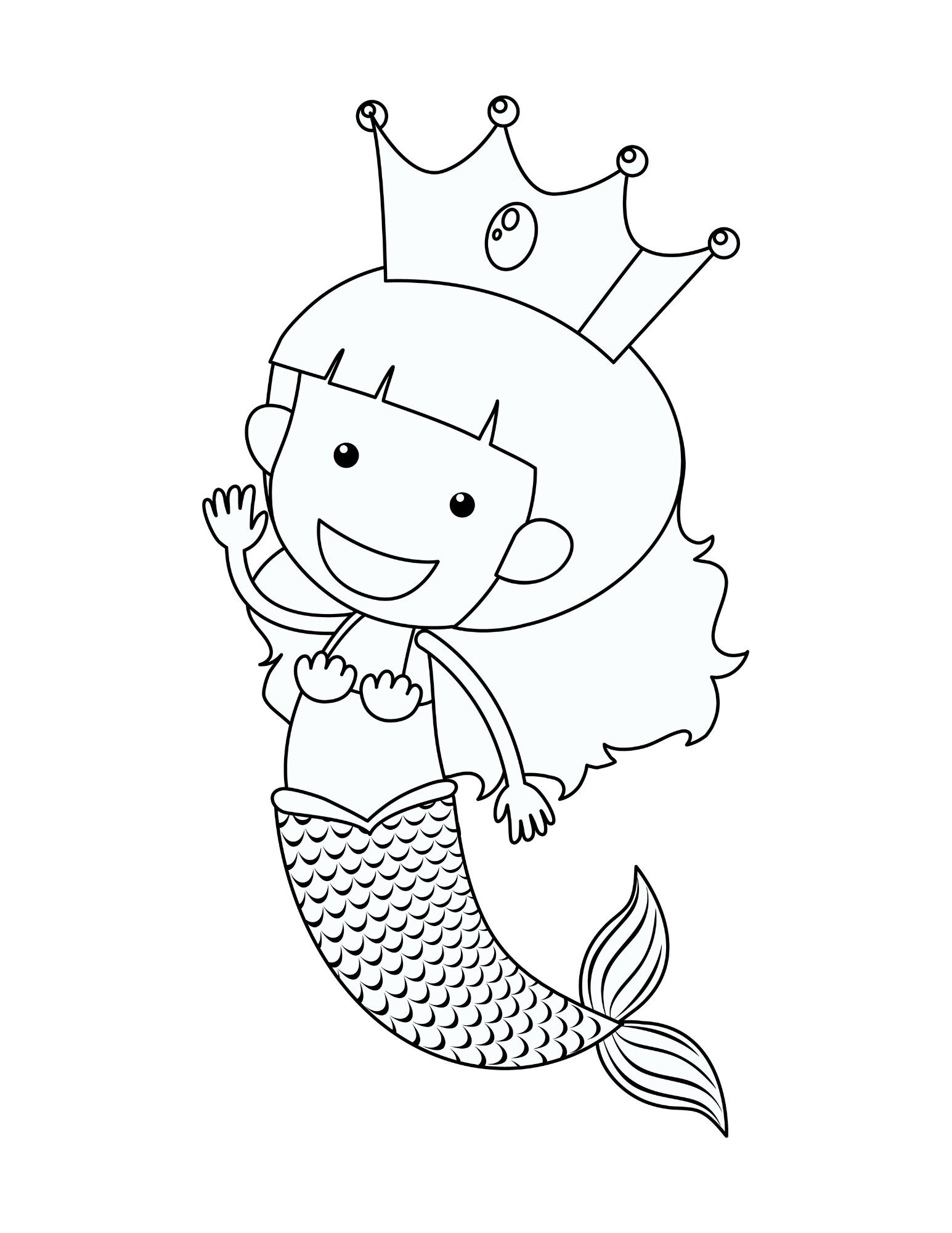 5 Printable Coloring Pages of Mermaids and Merman - Etsy