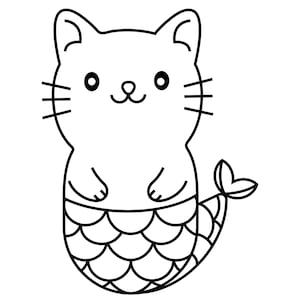 10 Printable Pages of Cats for Coloring Fun - Etsy