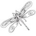 5 Digital Coloring Pages of Dragonfly's - Etsy