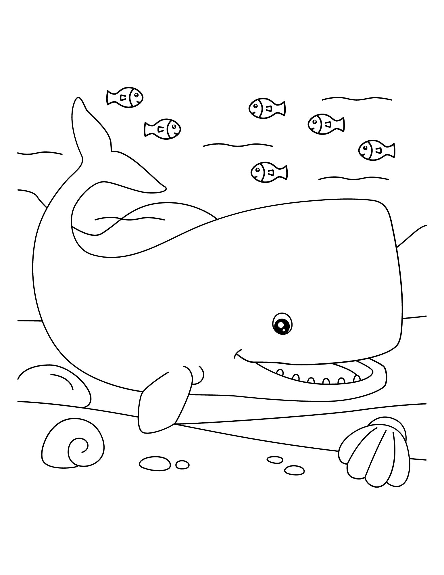 5 Printable Coloring Pages of Sea Animals - Etsy