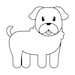 5 Printable Coloring Pages of Dogs for Coloring - Etsy
