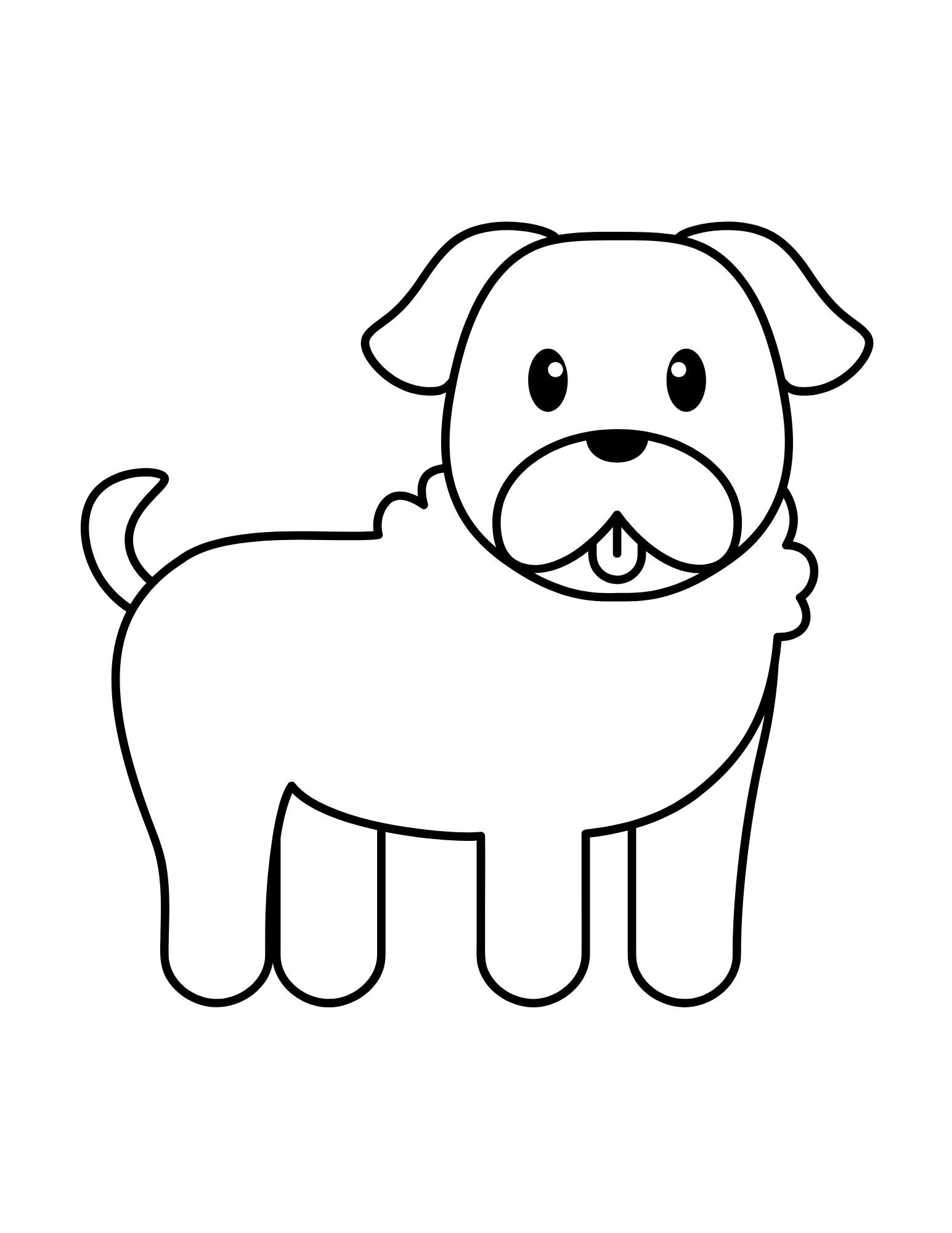 5 Printable Coloring Pages of Dogs for Coloring - Etsy