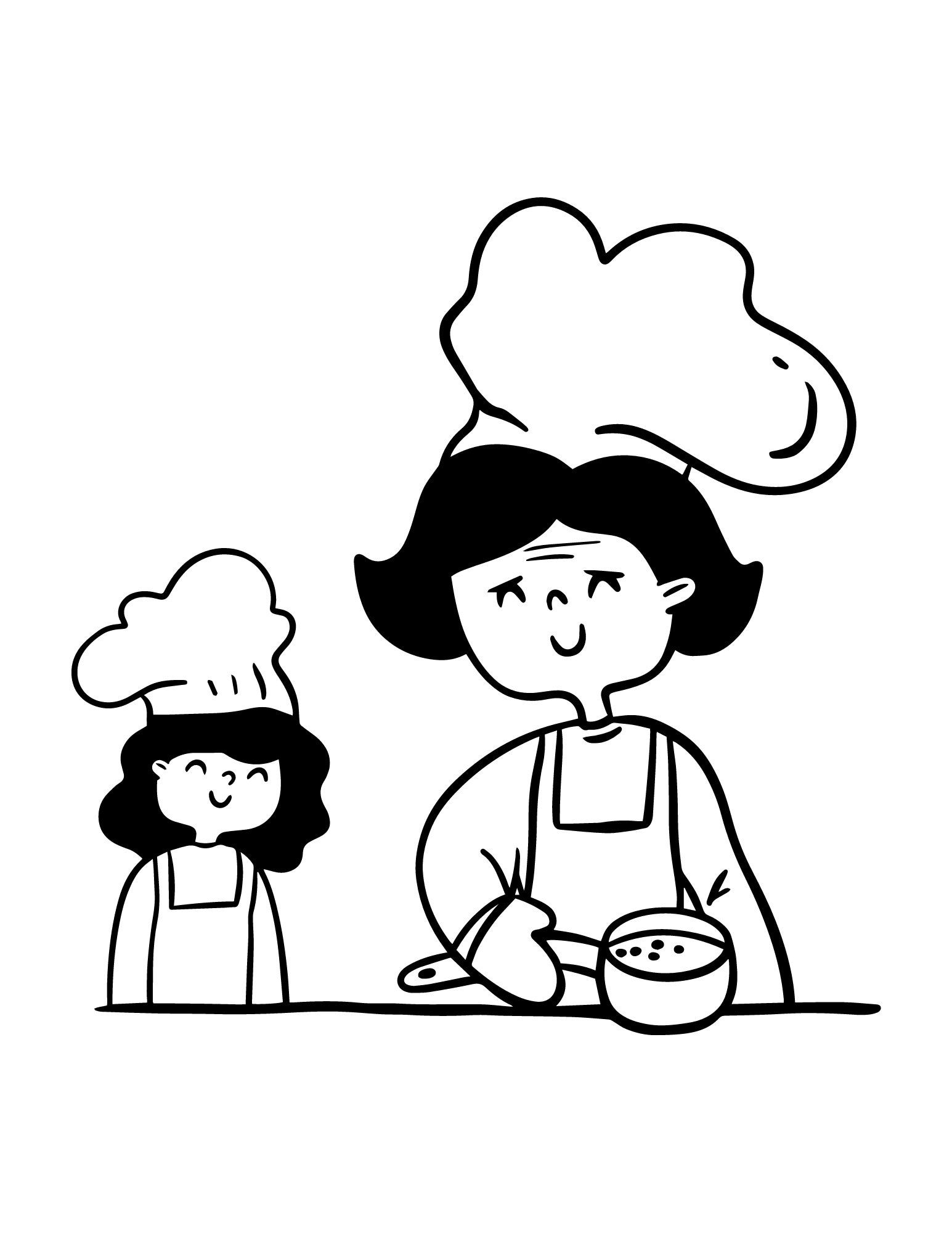 10 Printable Pages of Cooking and Baked Goods for Coloring Fun - Etsy