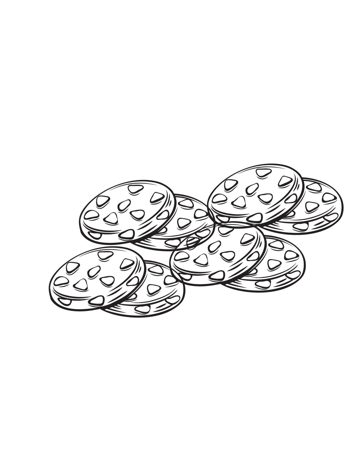 10 Printable Pages of Cooking and Baked Goods for Coloring Fun - Etsy