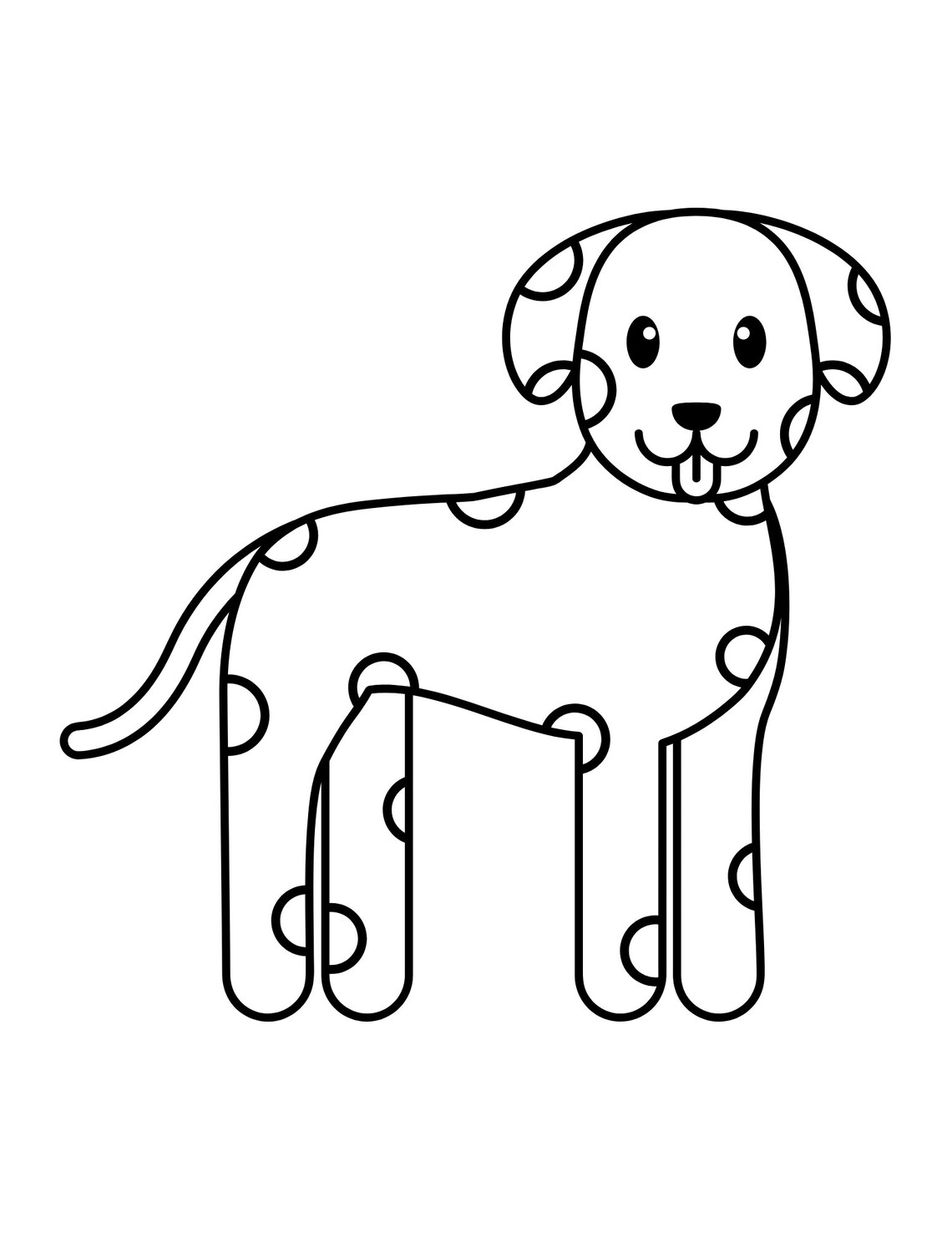 5 Printable Coloring Pages of Dogs for Coloring - Etsy