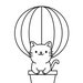 10 Printable Pages of Cats for Coloring Fun - Etsy