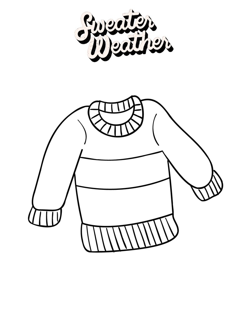 5 Printable Pages of Fall Season Theme for Coloring Fun - Etsy