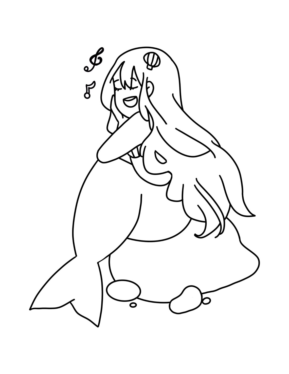 5 Printable Coloring Pages of Mermaids and Merman - Etsy