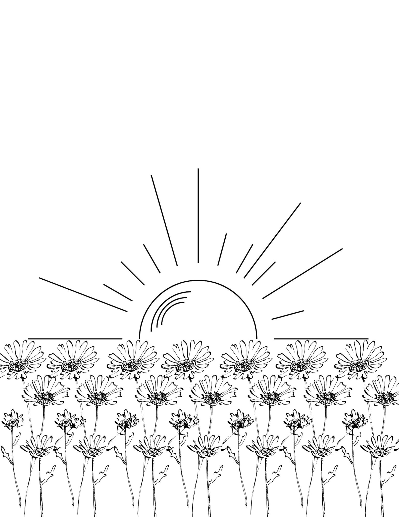 5 Printable Pages of Nature Theme for Coloring Fun - Etsy