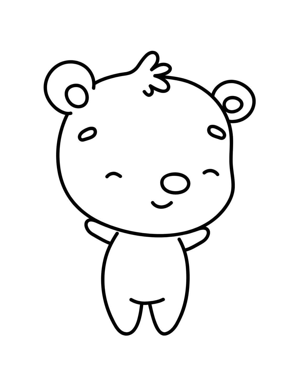 5 Printable Coloring Pages of Bears - Etsy