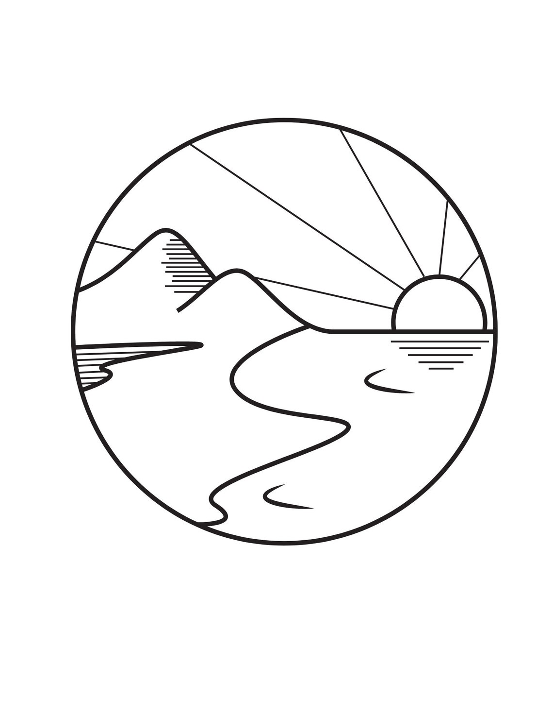 5 Printable Pages of Nature Theme for Coloring Fun - Etsy