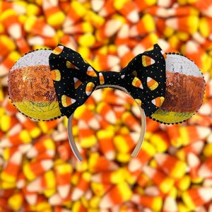 Halloween Candy Corn Inspired Head Band Halloween Ears - Etsy