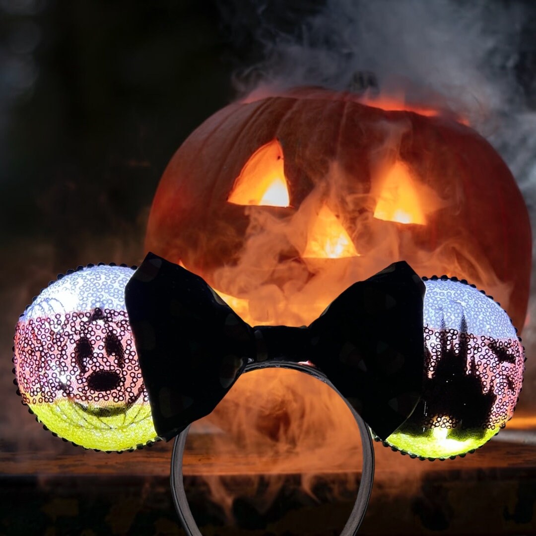 Halloween Candy Corn Inspired Head Band Halloween Ears - Etsy