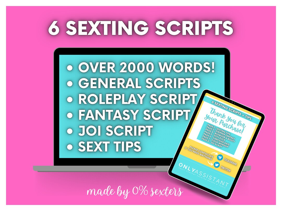 6 Onlyfans Sexting Scripts Content Tips & Plan Adult Content Video ...