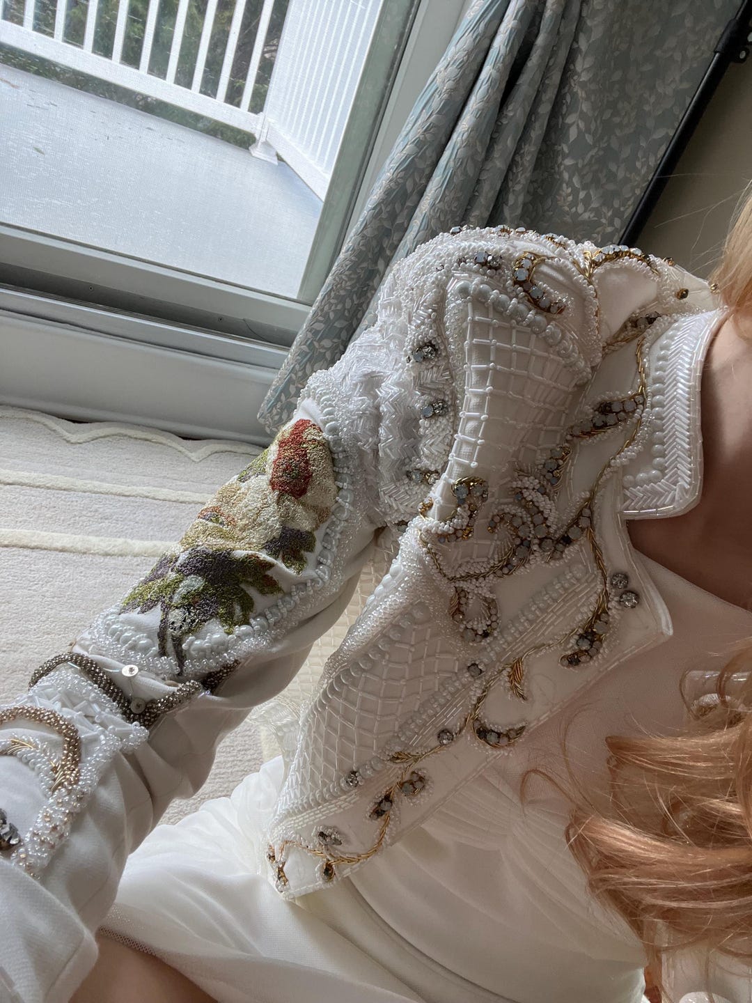 White Embroidery Jacket - Etsy