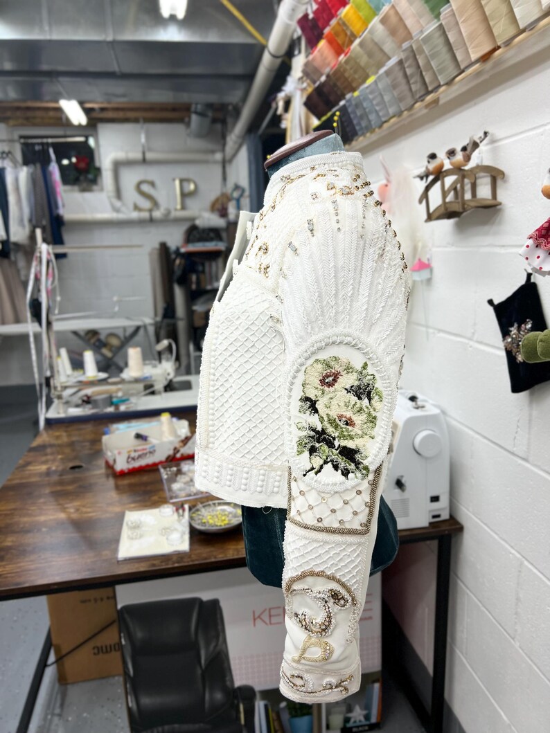 White Embroidery Jacket - Etsy