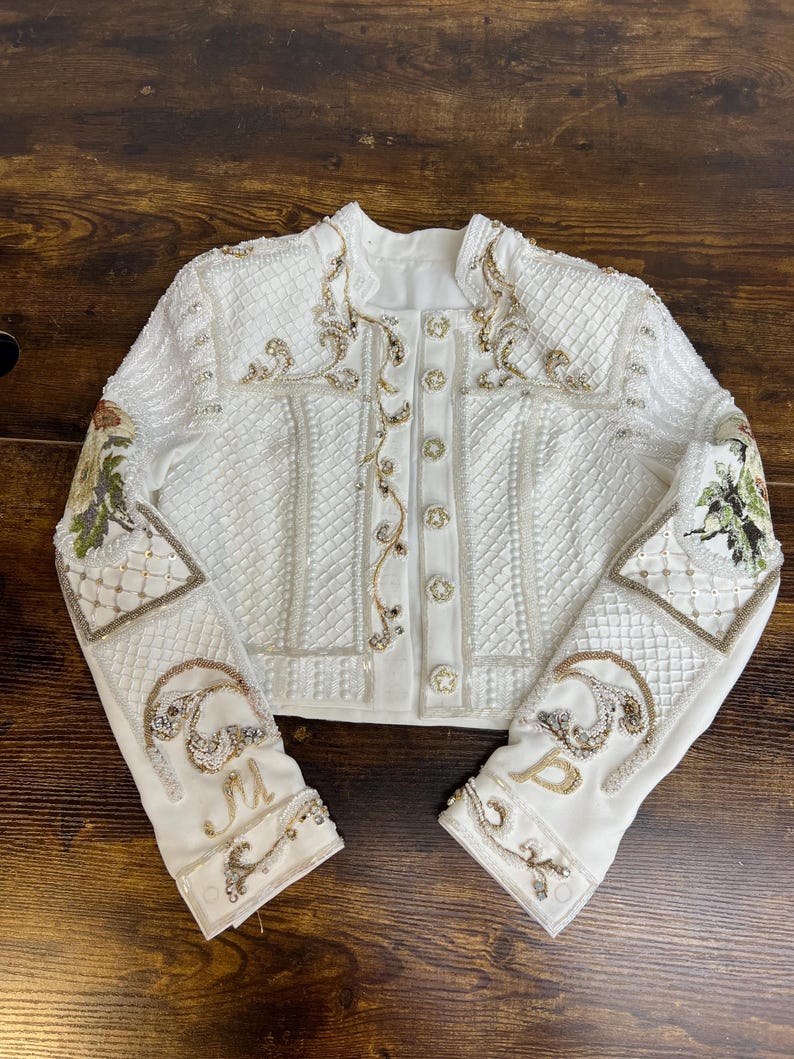 White Embroidery Jacket - Etsy