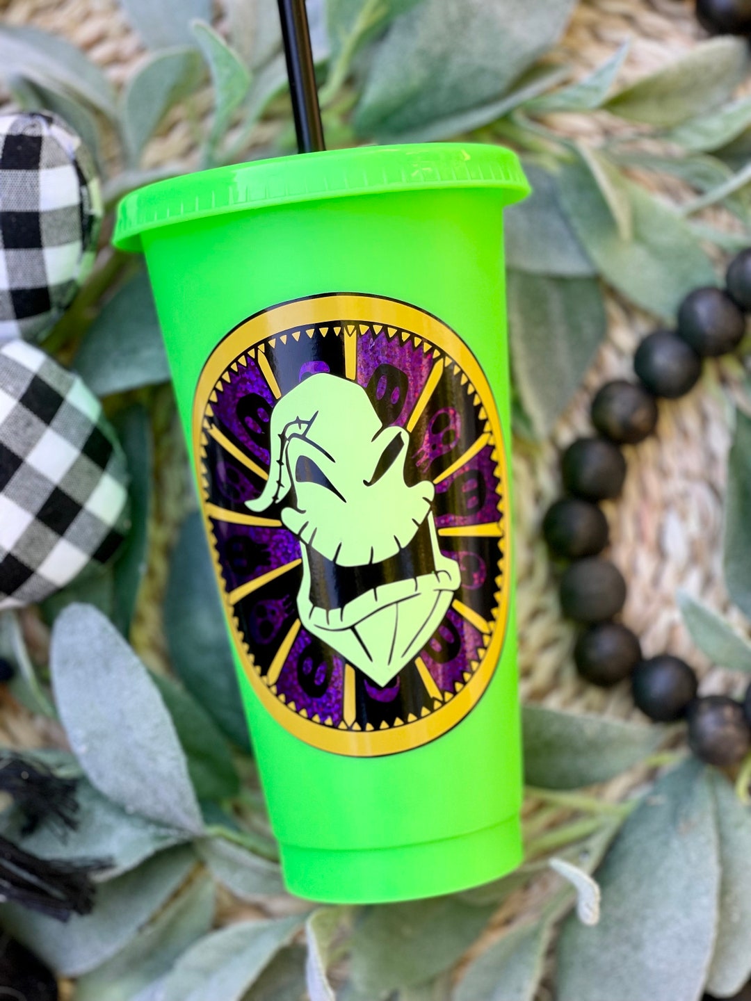 Oogie Boogie Wheel Nightmare Before Christmas Plastic Cup - Etsy