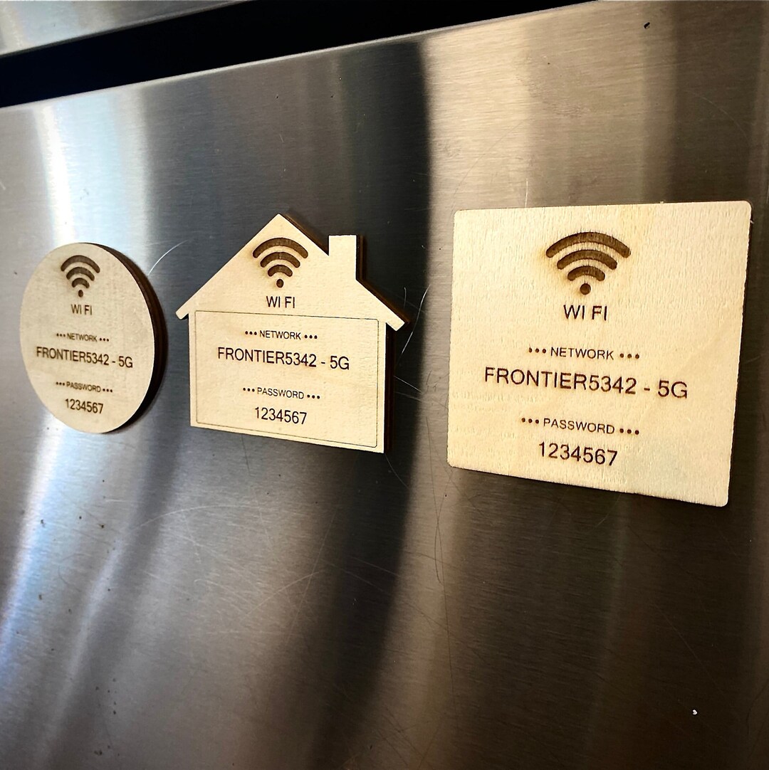 Custom Wifi Password Magnet Personalized Engraved Sign for Easy Access ...