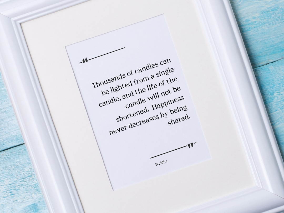 Thousands of Candles - Buddha - Printable Wall Art - 2 Versions ...