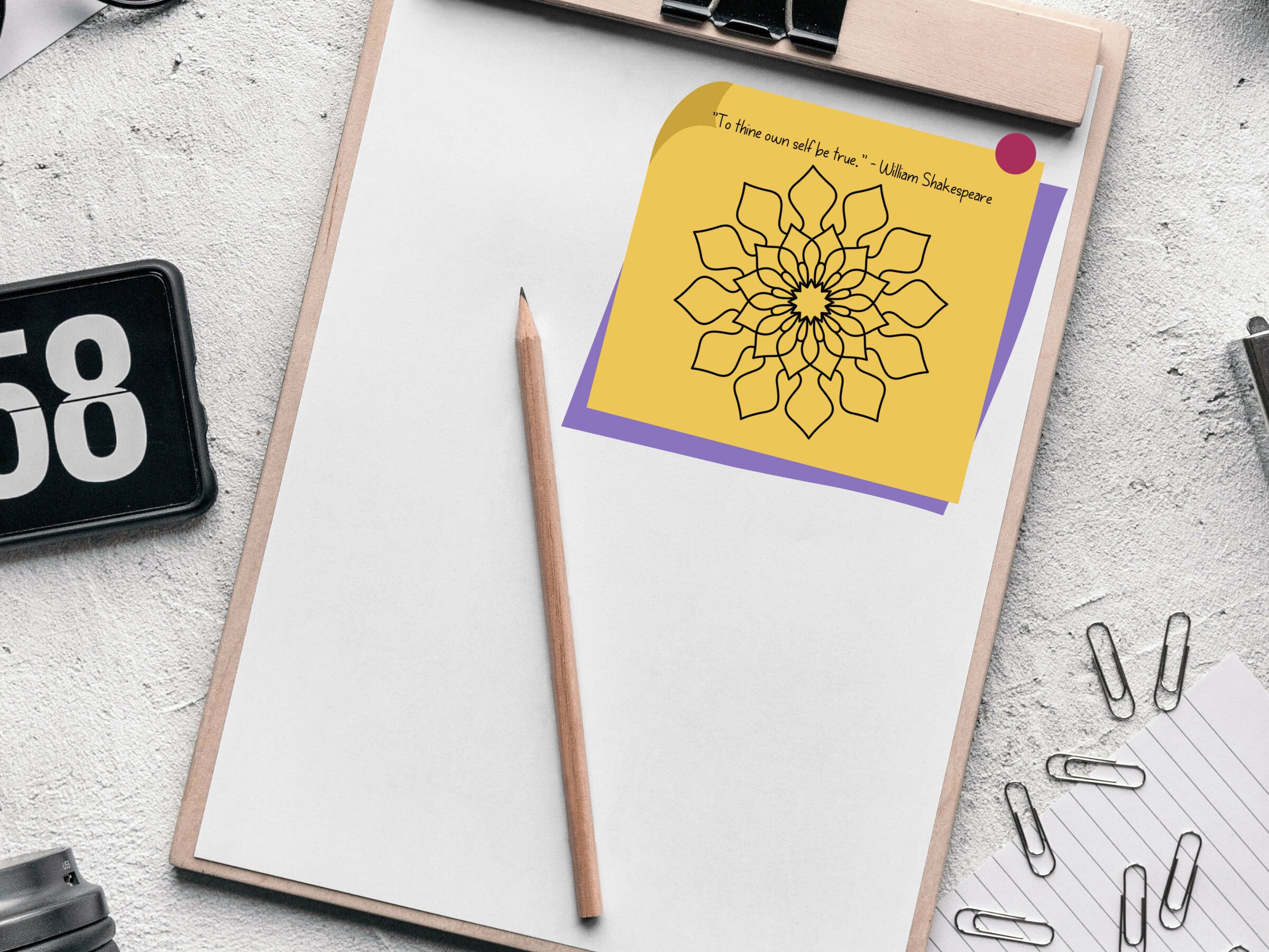 Mandalas With Inspirational Quotes set 2 on Printable Sticky Notes ...