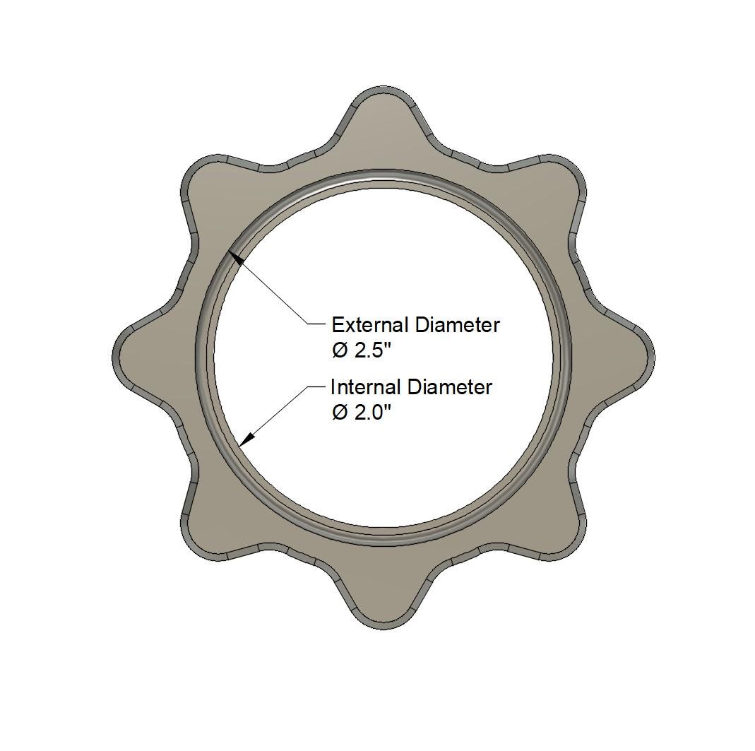 2.5 Inch Magnetic Dust Collection Adapter | Dust Collection Upgrade | 8 ...