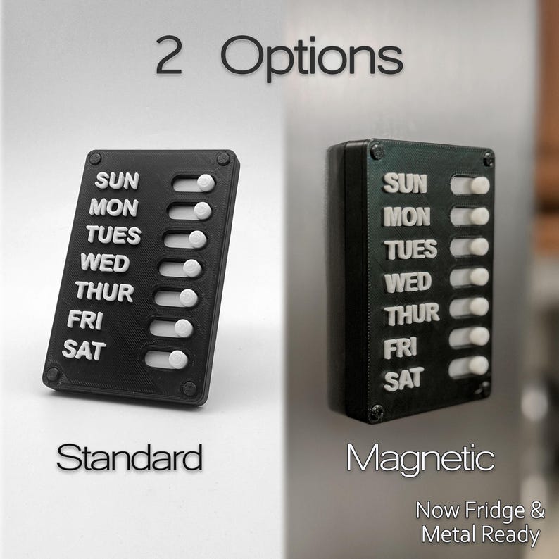 Habit Tracker Checklist | Magnetic Fridge Mount or Freestanding | Daily ...