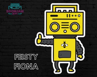 Robo Bee Sticker - Etsy