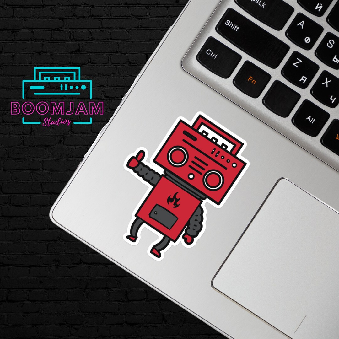 Boombot Sticker Blaze Fire Vinyl Sticker Planner Sticker Laptop Sticker ...