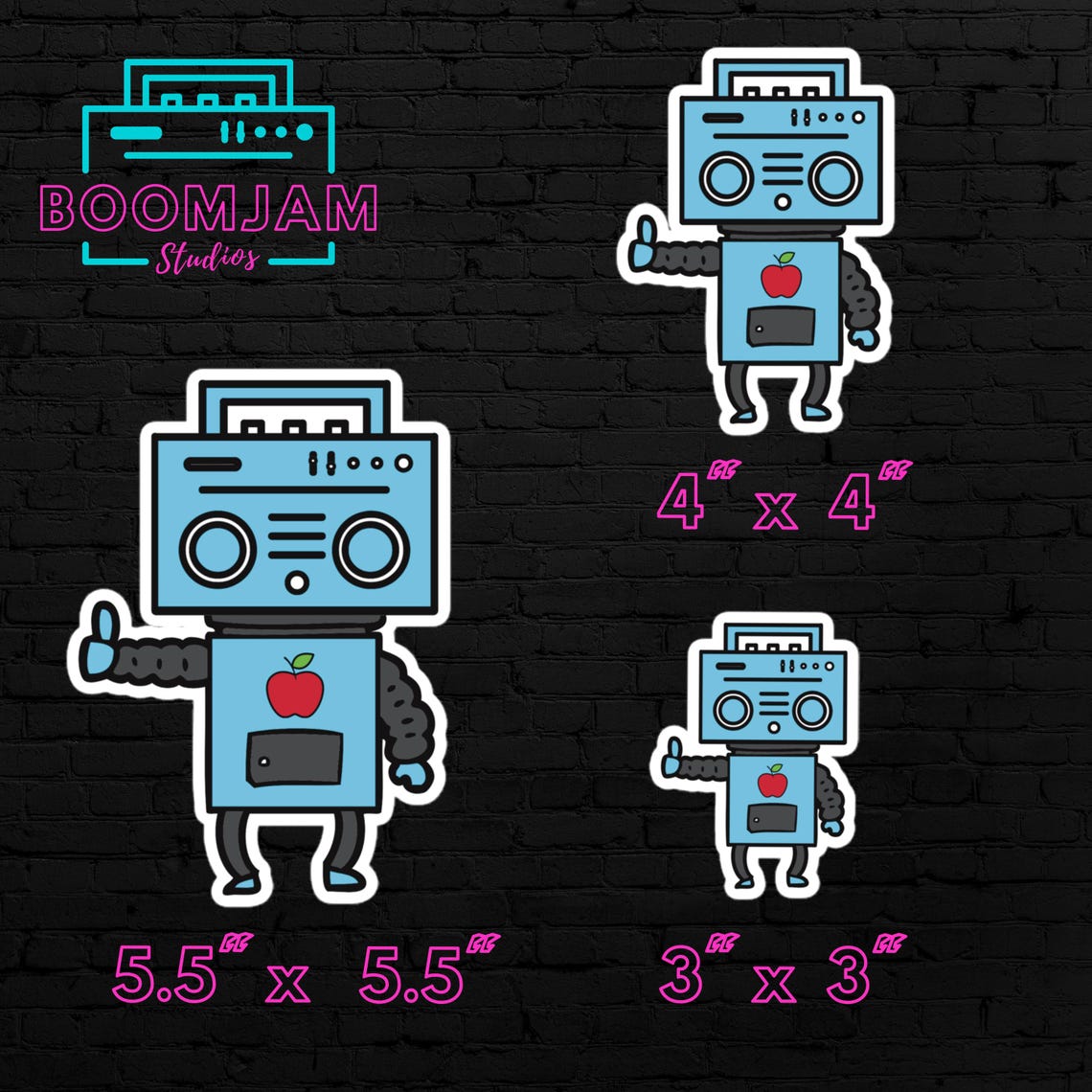 Boombot Sticker Mr. Marbles Teacher Vinyl Sticker Planner Sticker ...