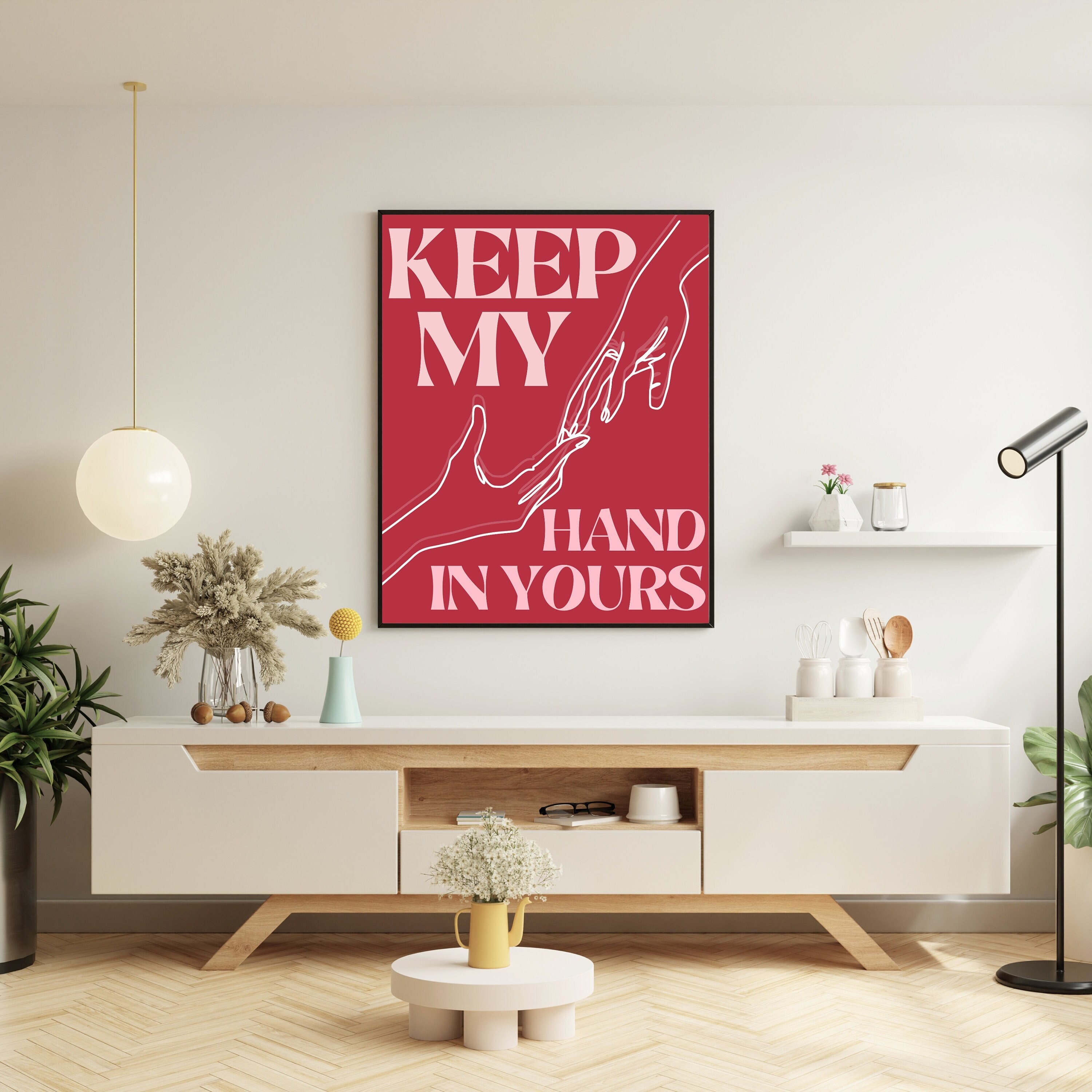 Keep My Hand in Yours Digital Print, Wall Art, Poster, Home Decor ...