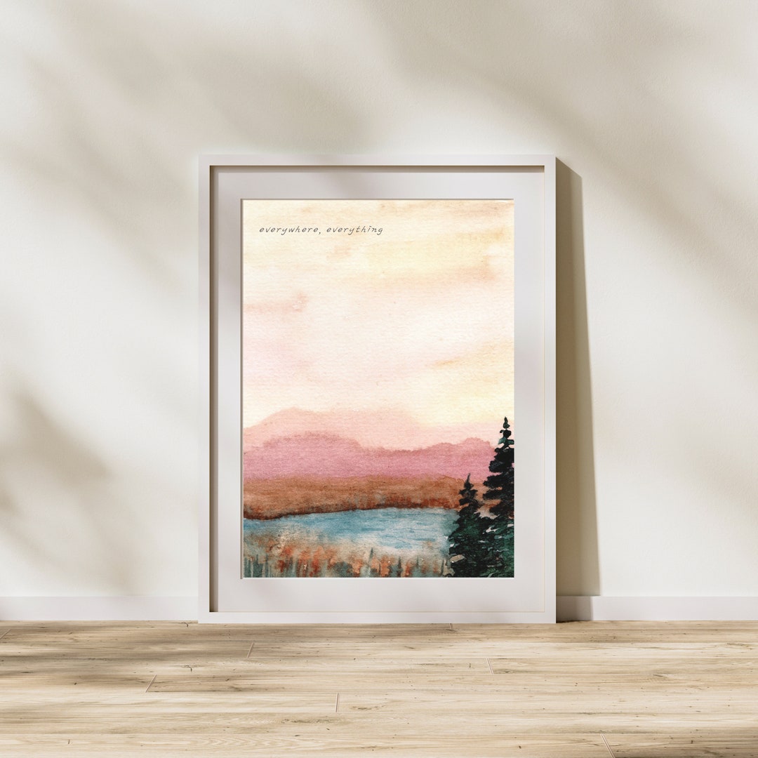 Everywhere, Everything Digital Print, Wall Art, Trendy Wall Art, Home ...