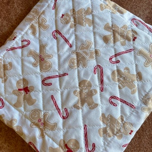Tortilla Warmer/bread Basket Liner - Christmas Gingerbread Men/candy ...