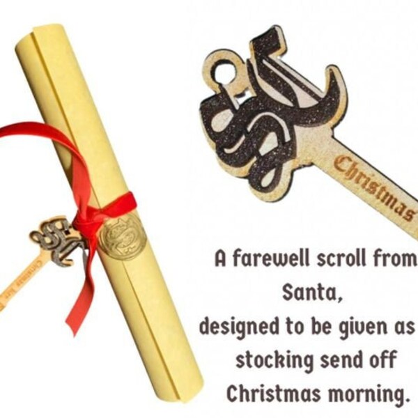 Santa Scroll - Etsy