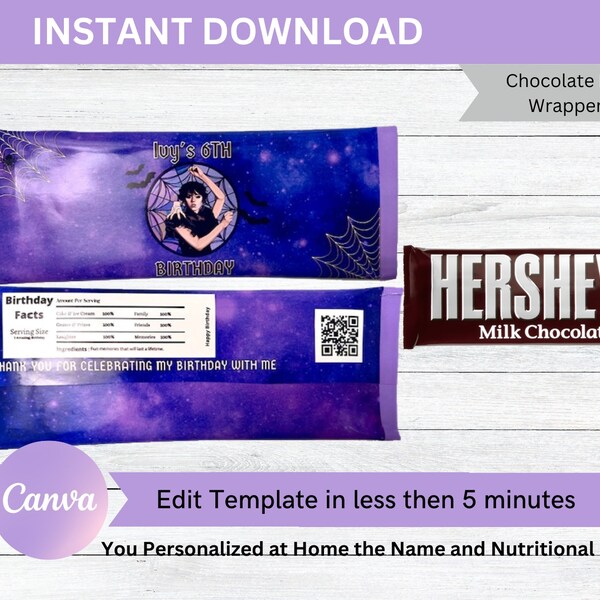 Wednesday Invitation Template - Etsy