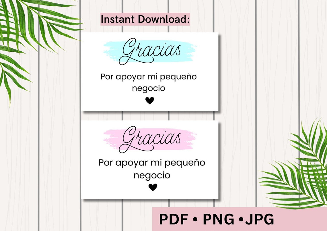 Tarjeta De Gracias, Thank You Template , Templado De Gracias , Templado De Gracias Para Negocio ...