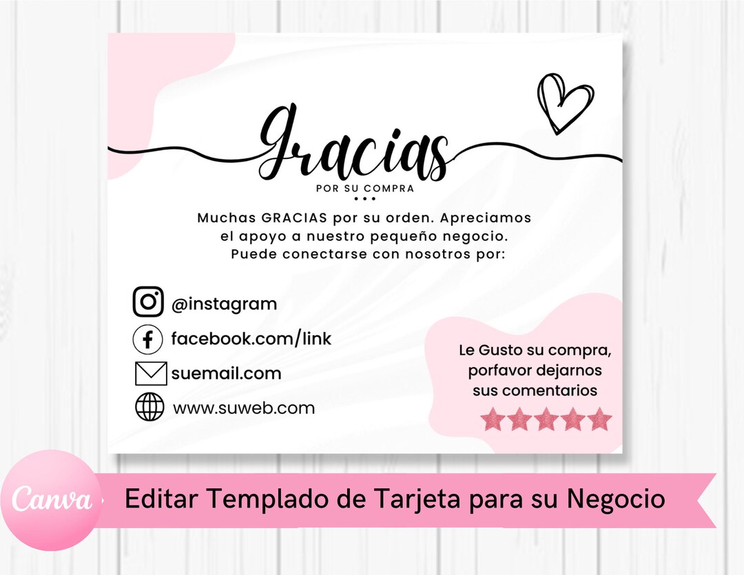 Templado De Tarjeta De Gracias, Thank You Template , Templado De Gracias , Templado De Gracias ...