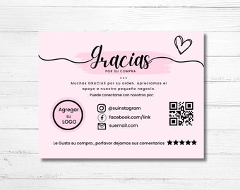 Templado De Tarjeta De Gracias, Thank You Template , Templado De Gracias , Templado De Gracias ...