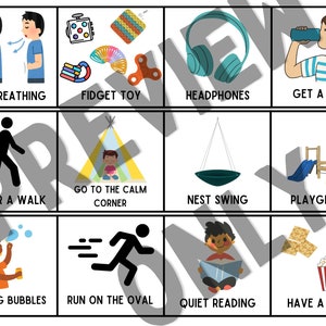 Zones of Regulation Check-in Chart + Calming Tools, Understanding ...