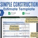 Simple Construction Estimate Template - Etsy