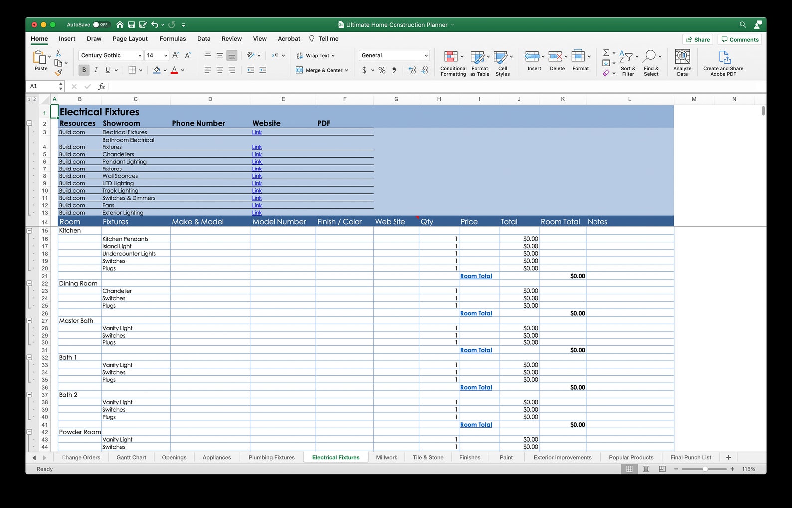 Ultimate Home Construction Planner, Budget, Schedule, & Project ...